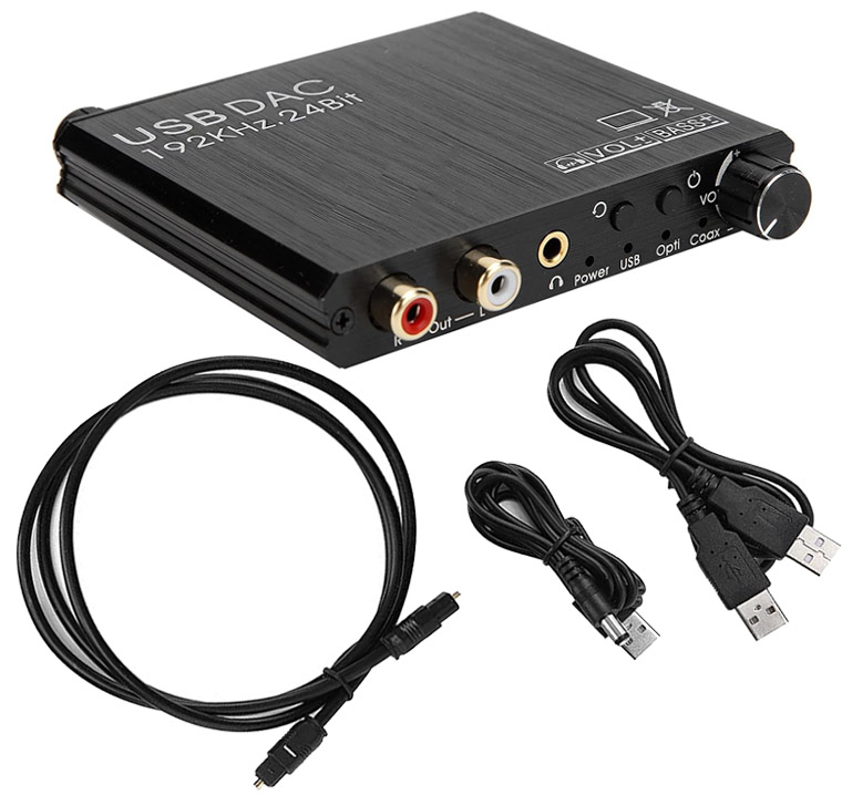 Premium 24 Bit 192 KHz Digital To Analog Audio Decoder And USB Sound Card Premium 24 Bit 192 KHz Digital To Analog Audio Decoder And USB Sound Card